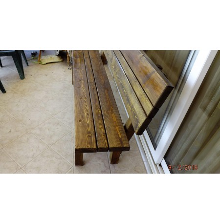 ΞΥΛΙΝΟ ΠΑΓΚΑΚΙ 180Χ38Χ45 - Wooden Garden